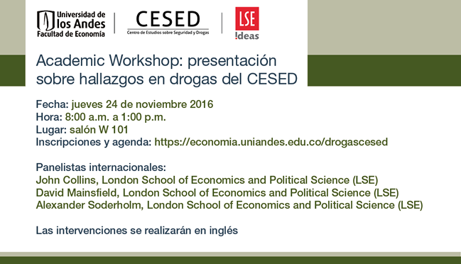 Academic Workshop - CESED - Centro de Estudios de sobre Seguridad y Drogas